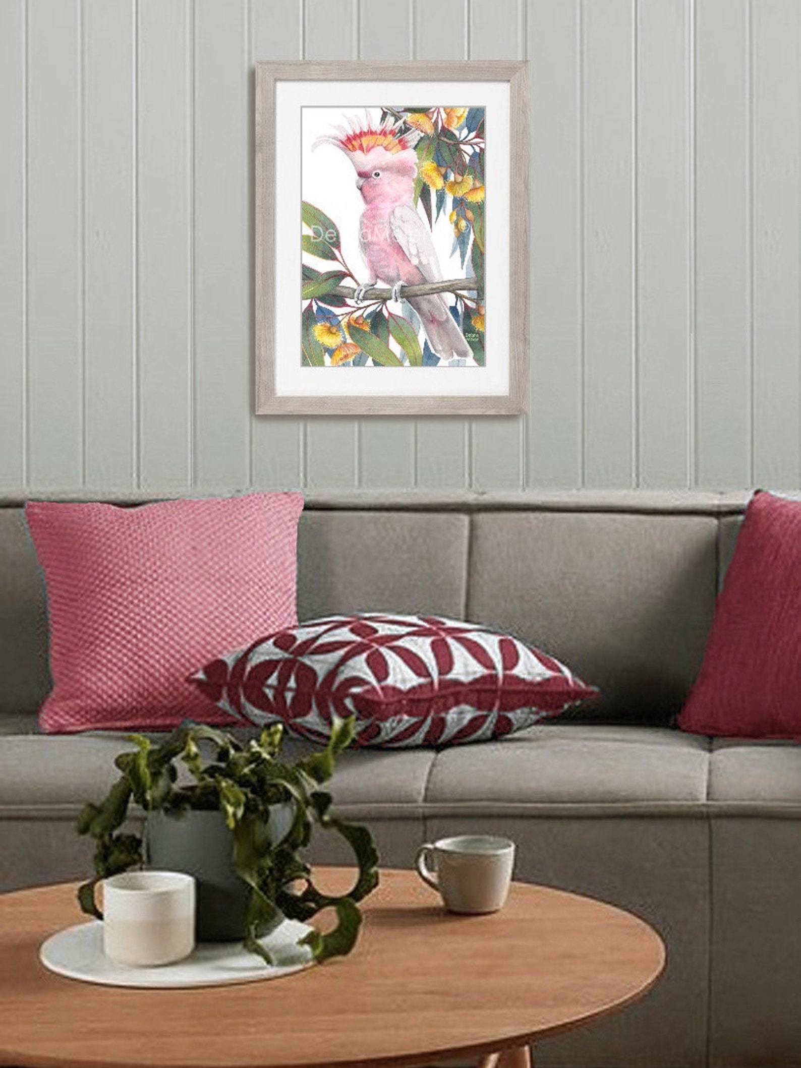 Cockatoo Pink Single Print by Debra Meier Art, Australian Native Bird ...