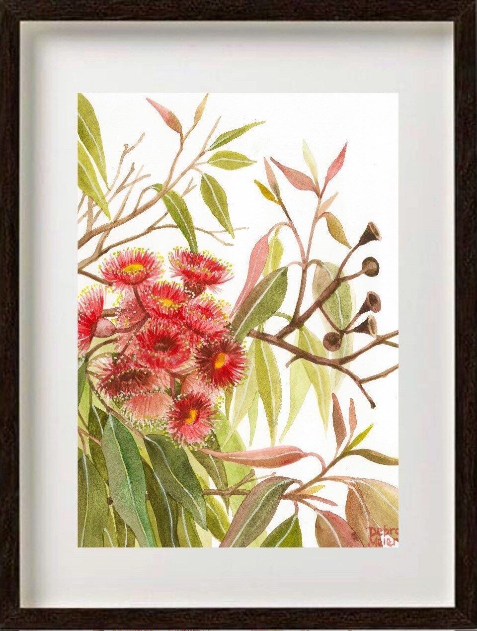 Prints Digital Prints Red Gumblossoms Print Gumtree Flower Wall Art Gum ...