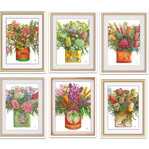 Australian Native Animals Art Prints Set of 6 Koala Kangaroo - Etsy ...