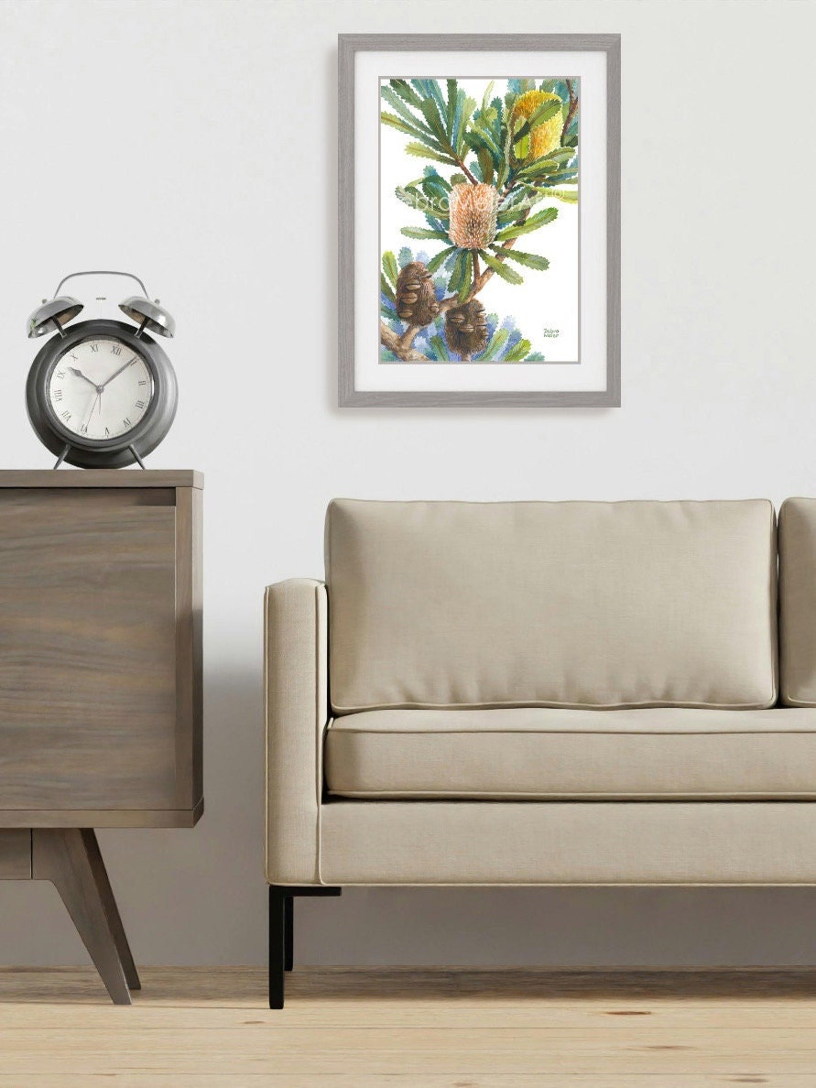 Banksia Old Man Cones Print by Debra Meier Art, Australian Native ...