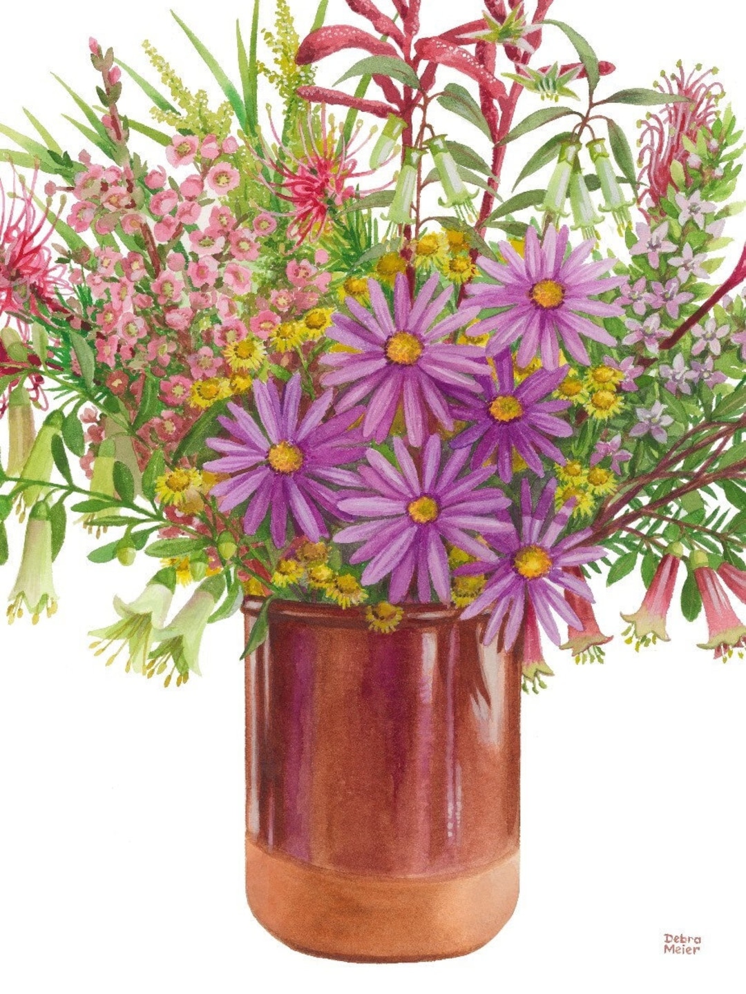 Purple Natives by Debra Meier Art, Portrait Orientation, Native Flower ...