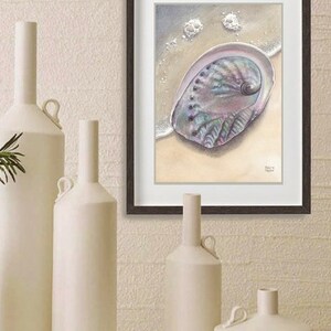 Shell Abalone Print by Debra Meier Art, Shell Watercolour, Shell Art ...