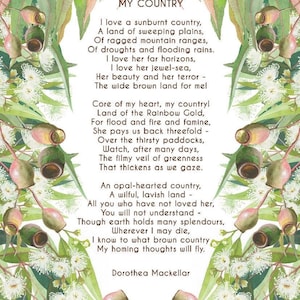 My Country Poem , Inspirational Poem,a Sunburnt Country Poem ...