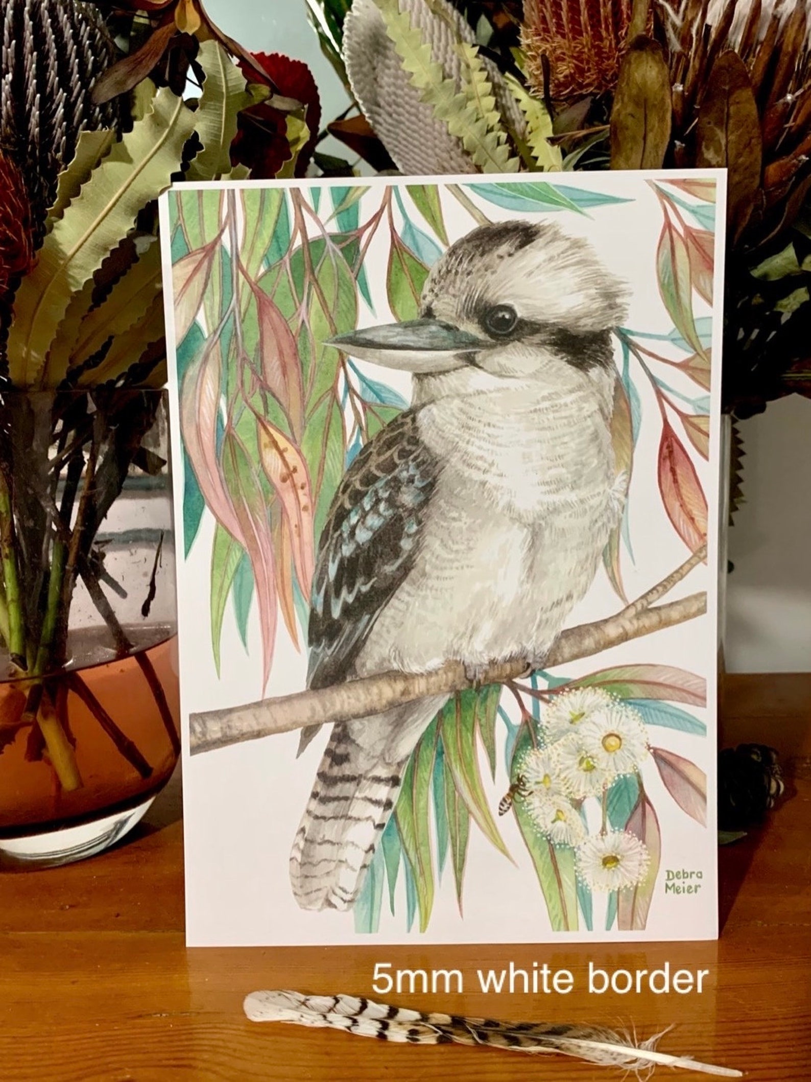 Kookaburra by Debra Meier Art, Native Bird Watercolour, Australian Bird ...