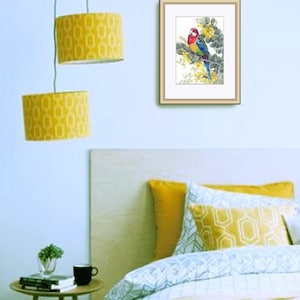 Rosella Eastern on Wattle Print by Debra Meier Art, Australian Native ...
