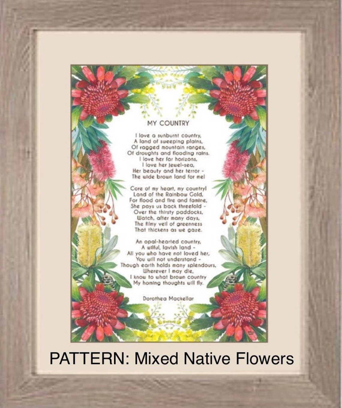A Sunburnt Country Poem Inspirational Poem My Country Poem - Etsy Australia