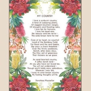 My Country Poem , Inspirational Poem,a Sunburnt Country Poem ...