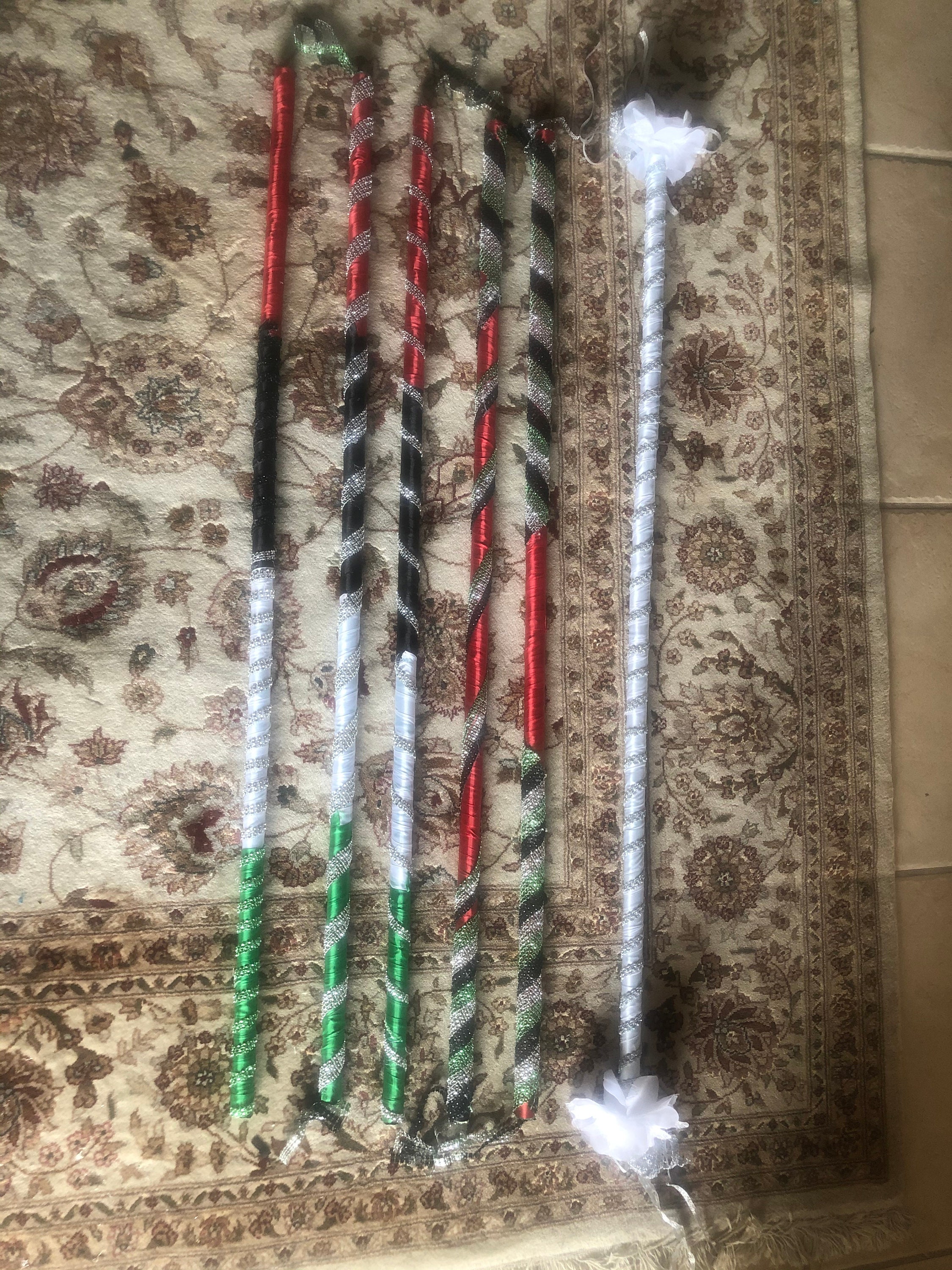 Arab Wedding Decor-traditional Arab Dance Sticks and Baskets - Etsy