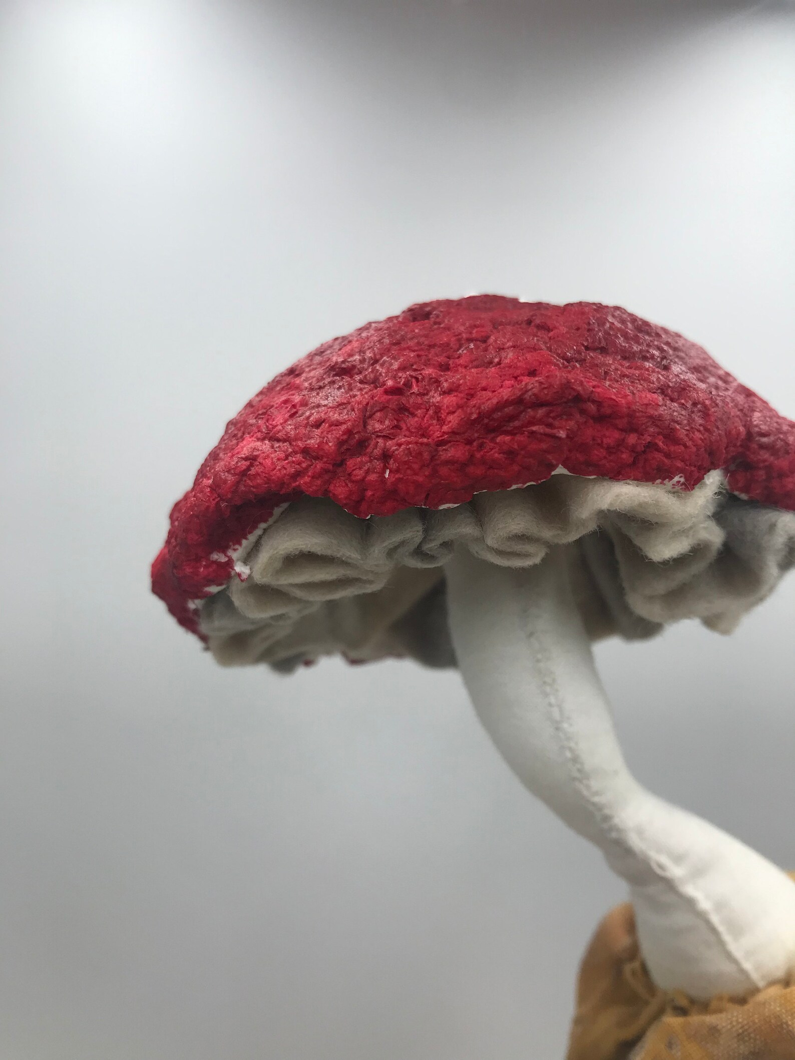 Mushroom Sculpture, Fibre-art, Fabric Mushroom, Toad-stool - Etsy