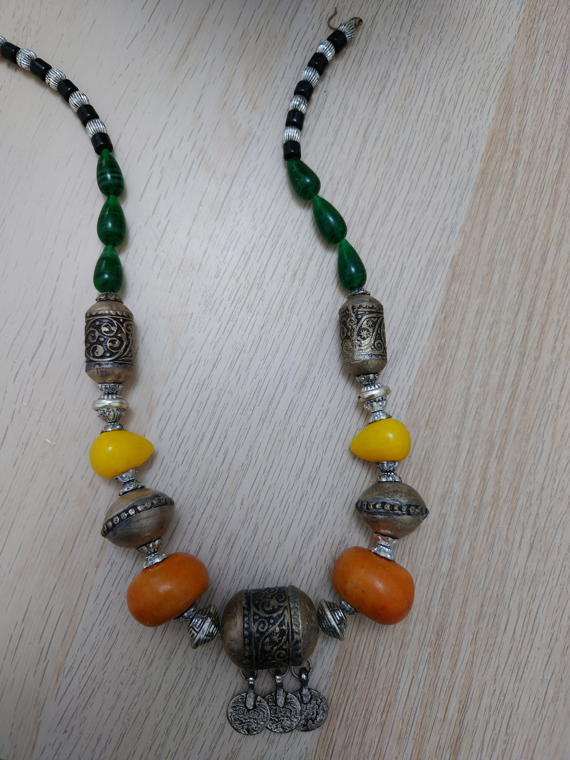Moroccan Resin Beads Rare Graduated Full Strand African Trade Beads ...