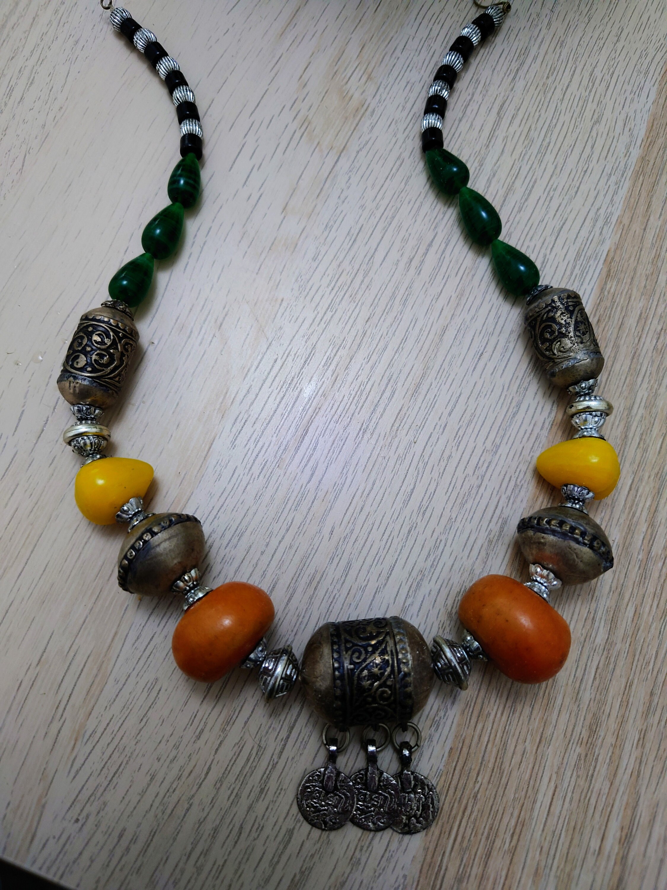 Moroccan Resin Beads Rare Graduated Full Strand African Trade Beads ...