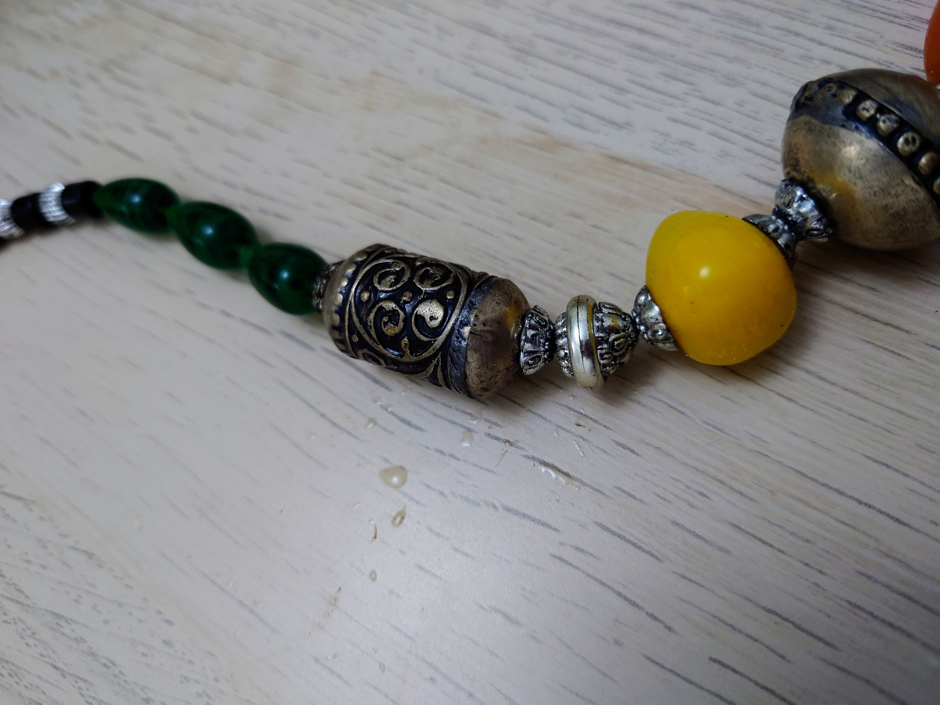 Moroccan Resin Beads Rare Graduated Full Strand African Trade Beads ...