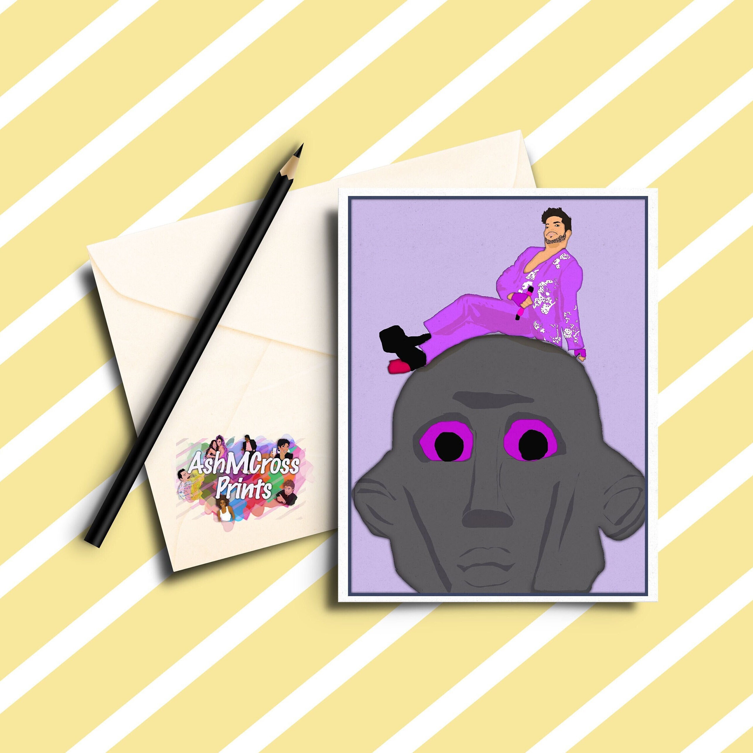 Adam Lambert Birthday Card, Blank, QAL Card, A5 - Etsy UK