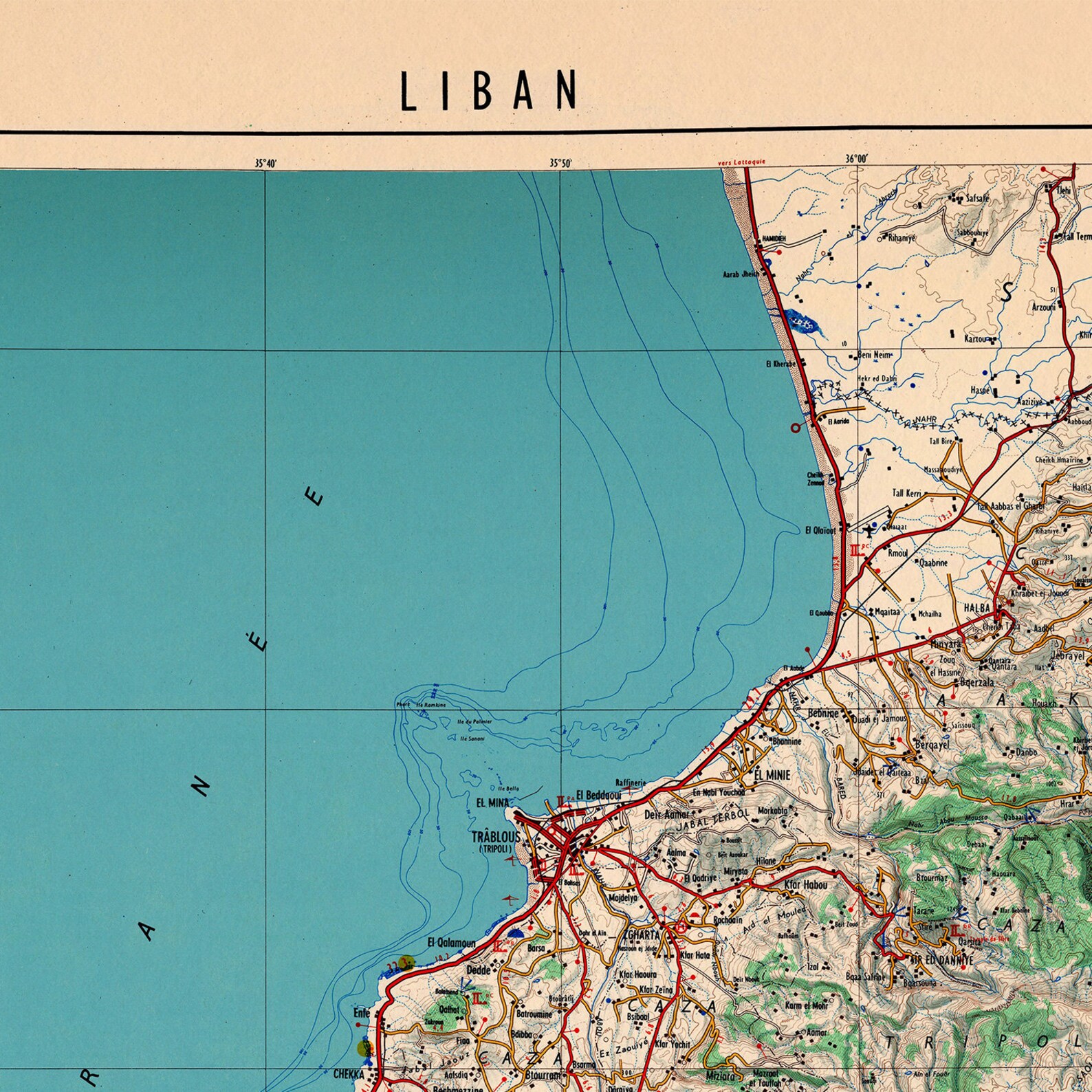 Old Map Of Lebanon Lebanon Wall Art Lebanon Gifts Lebanon | Etsy