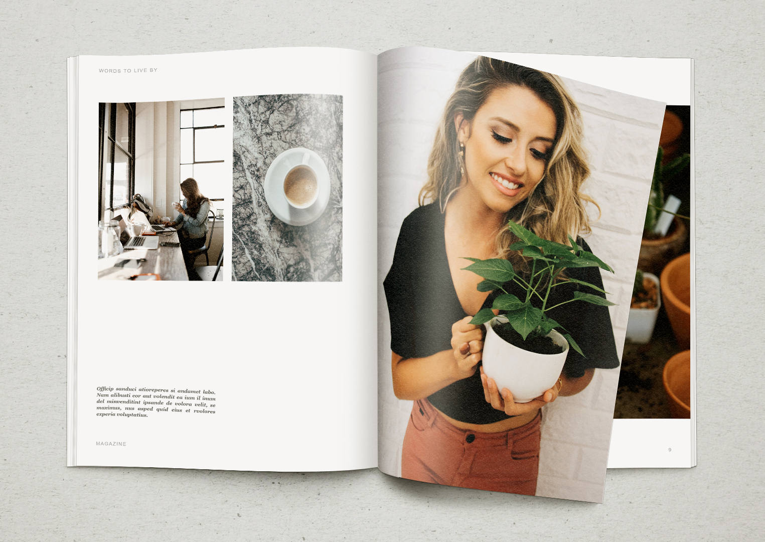 Minimal Magazine Indesign Template - Instant Download - Photography and ...