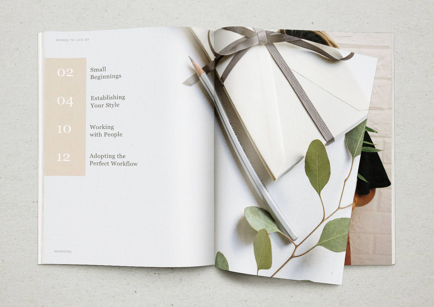Minimal Magazine Indesign Template - Instant Download - Photography and ...