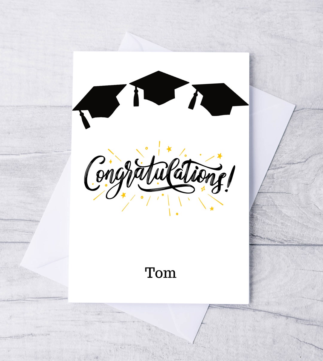 Congrats You Did It Card Congrats Card Proud of You Card Personalised ...