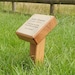 Wooden Memorial Post & Plaque With Engraved Brass Front, for Pets, Tree ...