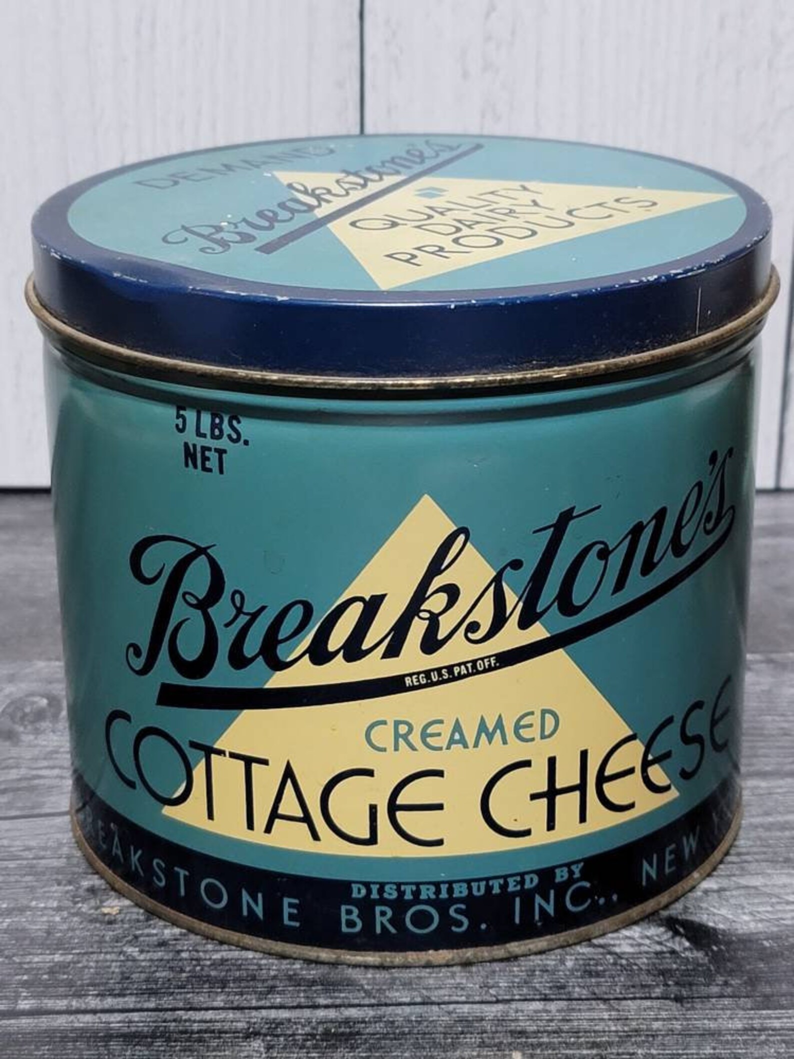 5lb Breakstones Creamed Cottage Cheese Tin | Etsy