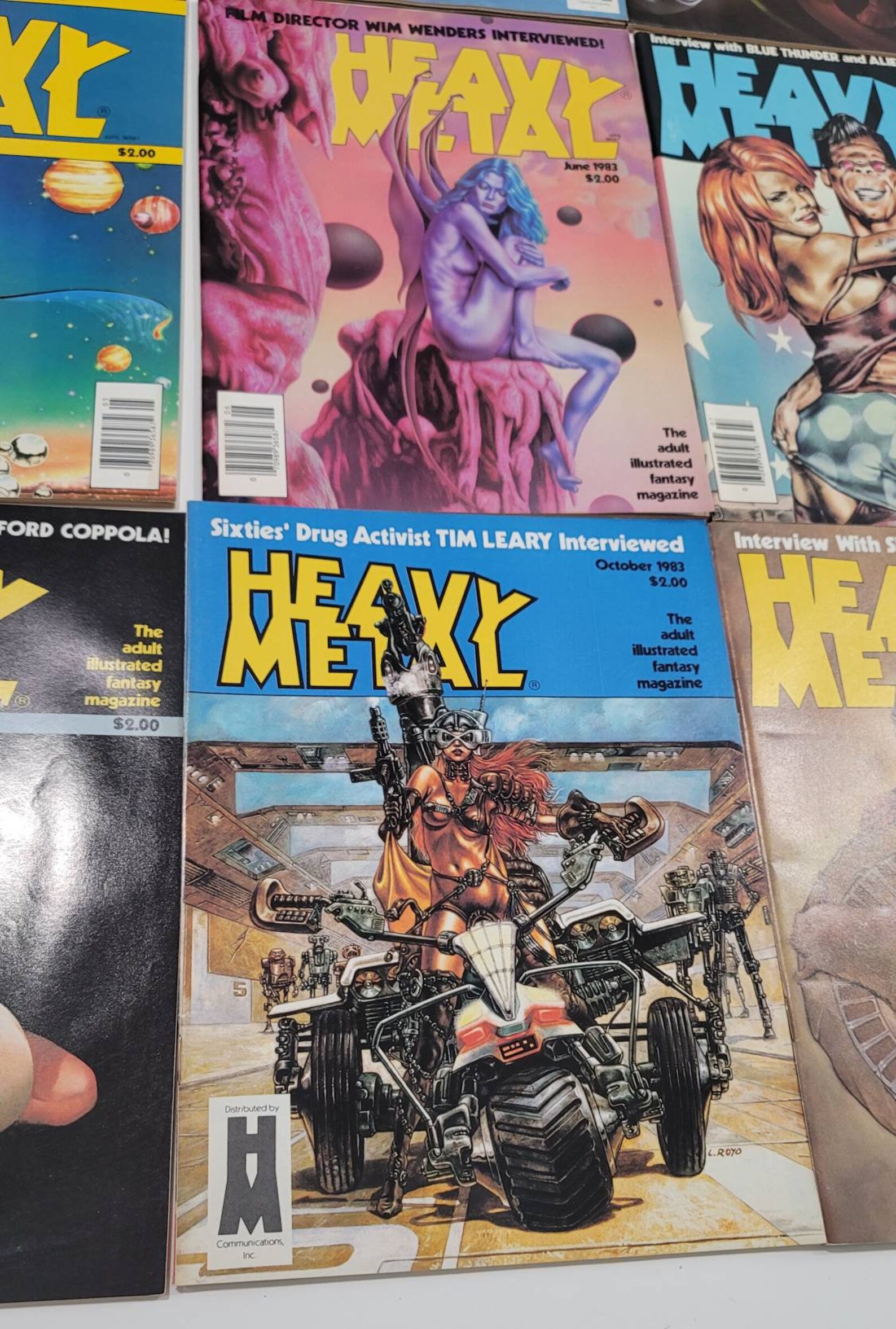 Complete Year of 1983 Heavy Metal Magazines 12 Issues - Etsy
