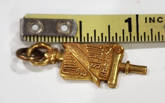 1950s quill & scroll charm - Gem