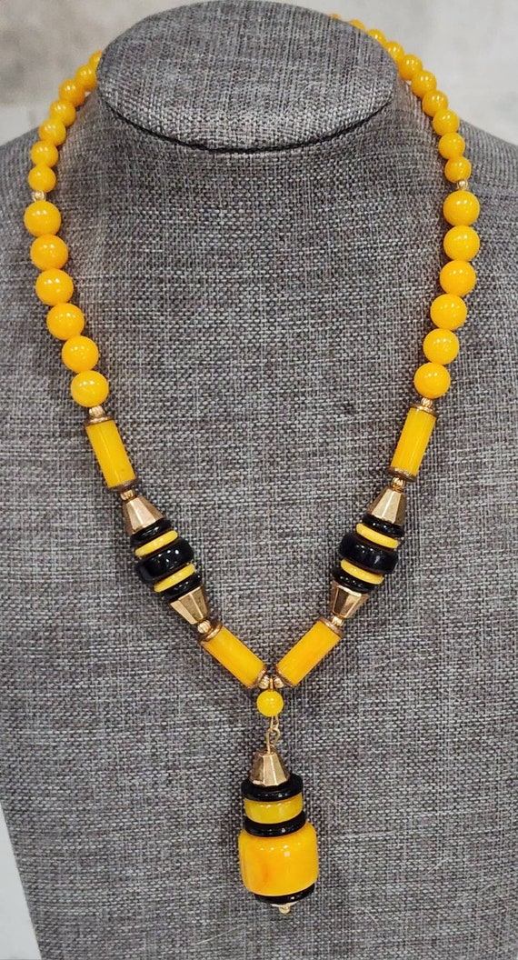Gorgeous Butterscotch, Black and Gold Tone Bakelite … - Gem