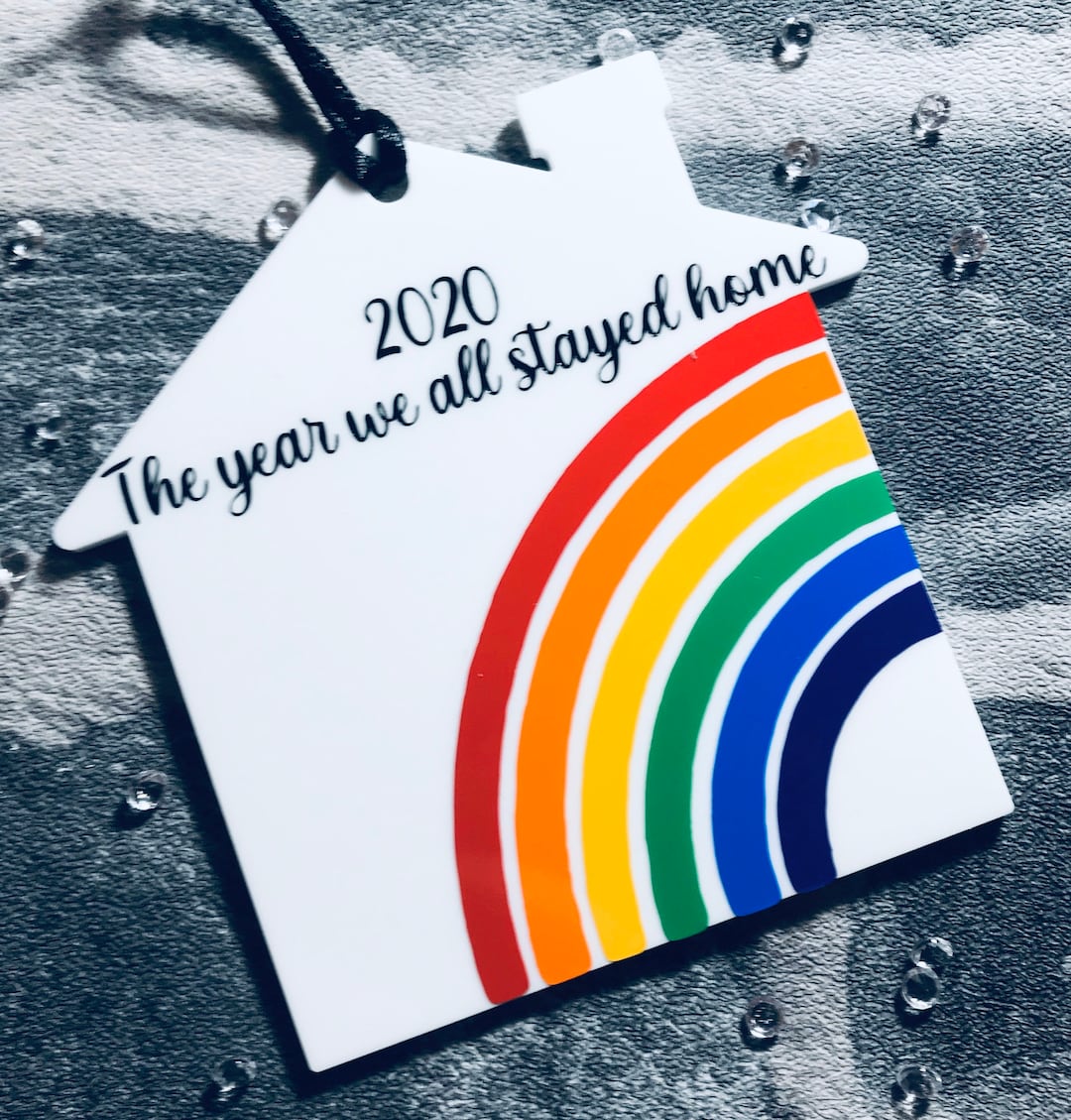 Lockdown Plaque, Rainbow, 2020 2021, the Year We All Stayed Home, - Etsy