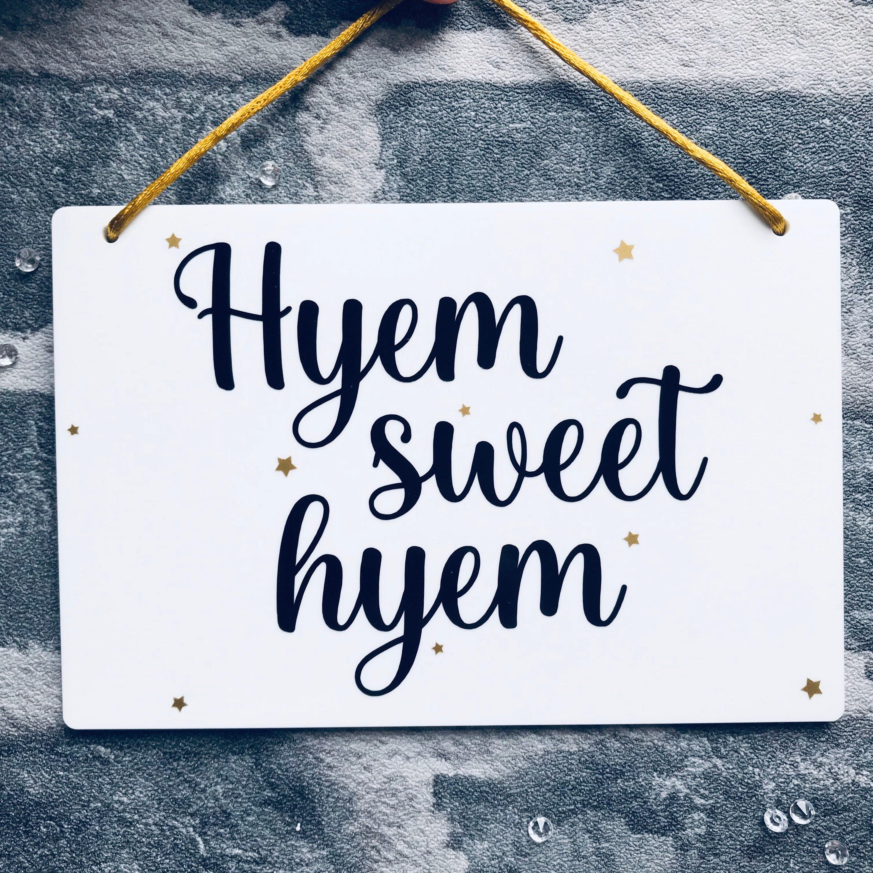 Hyem Sweet Hyem Plaque - New Home Gift - Wall Sign - Geordie Gift - Etsy UK