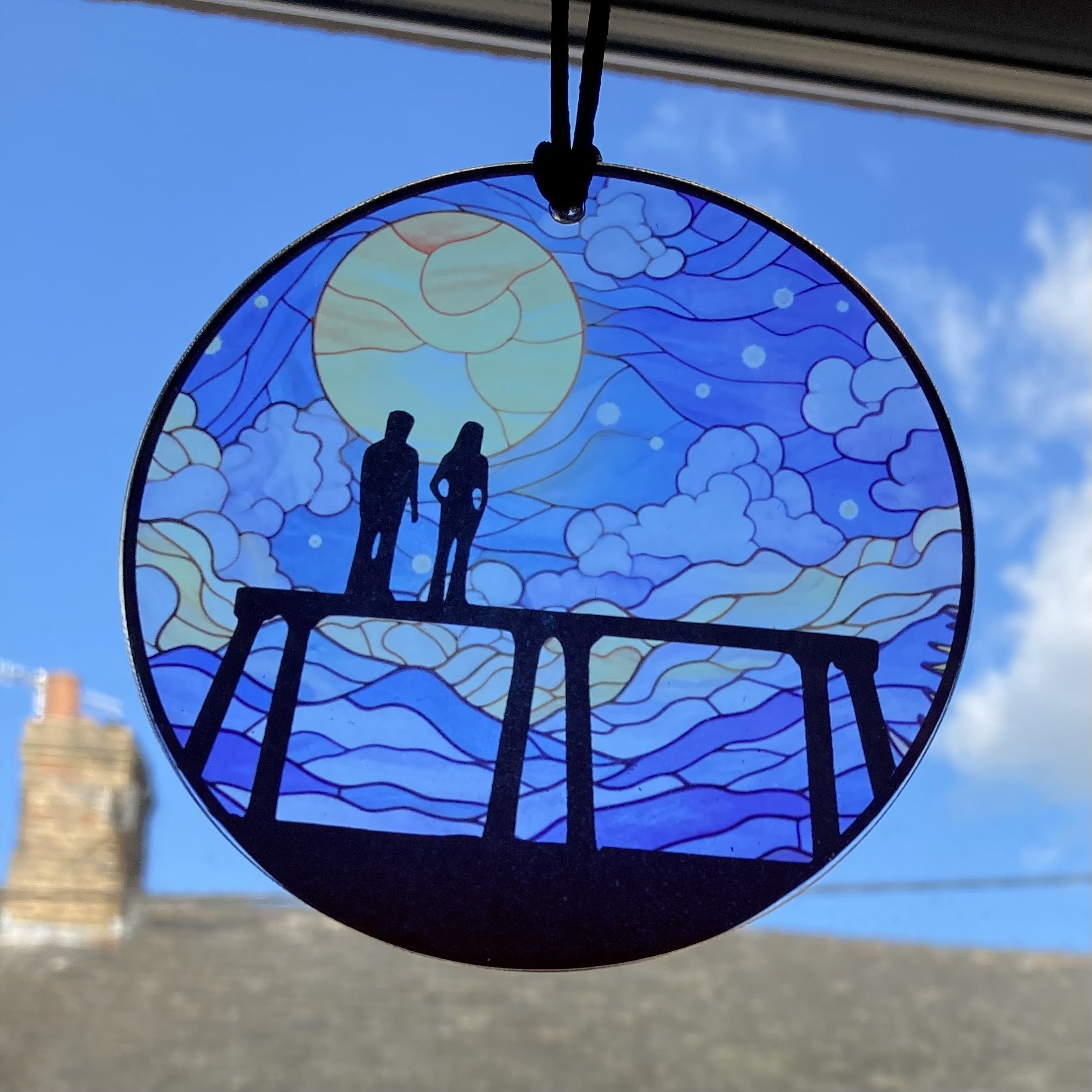 Newcastle Stained Glass Style Decoration. Northumberland Gift, Gift for ...