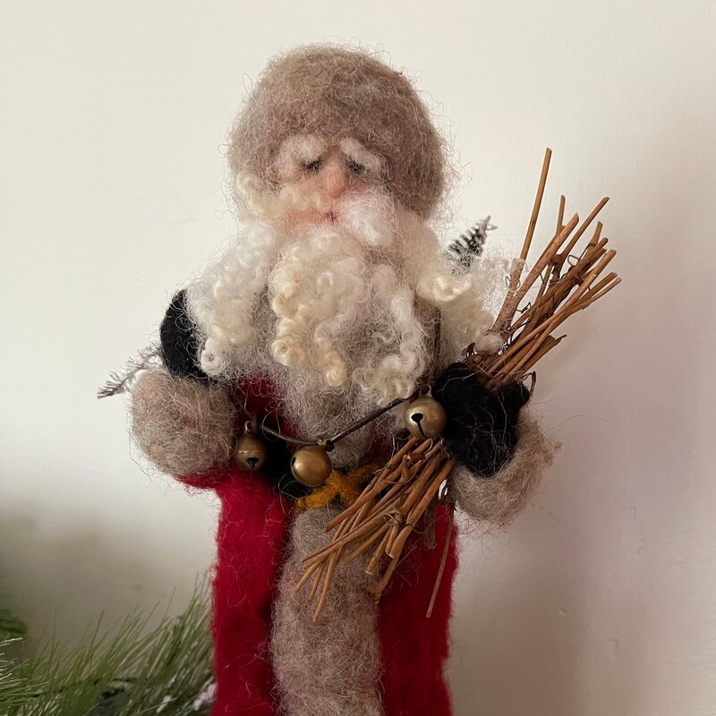 Needle Felted Santa - Etsy
