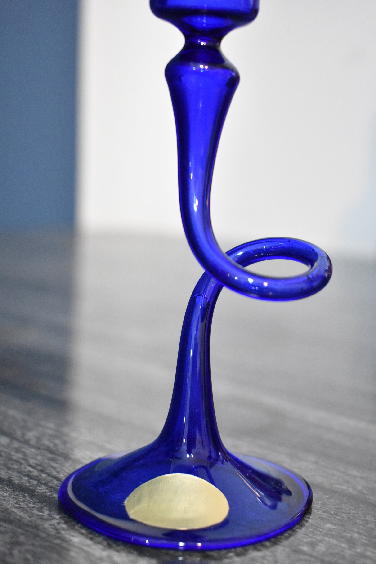 Vintage Lauscha Blue Glass Rose / Blown Glass /made in East - Etsy
