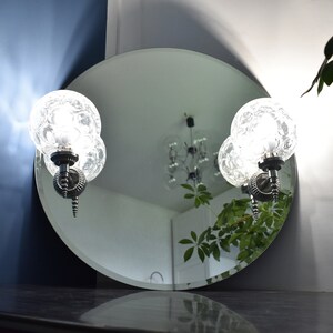 Mid Century Round Wall Mirror by FLABEG, Germany / Illuminated Wall ...