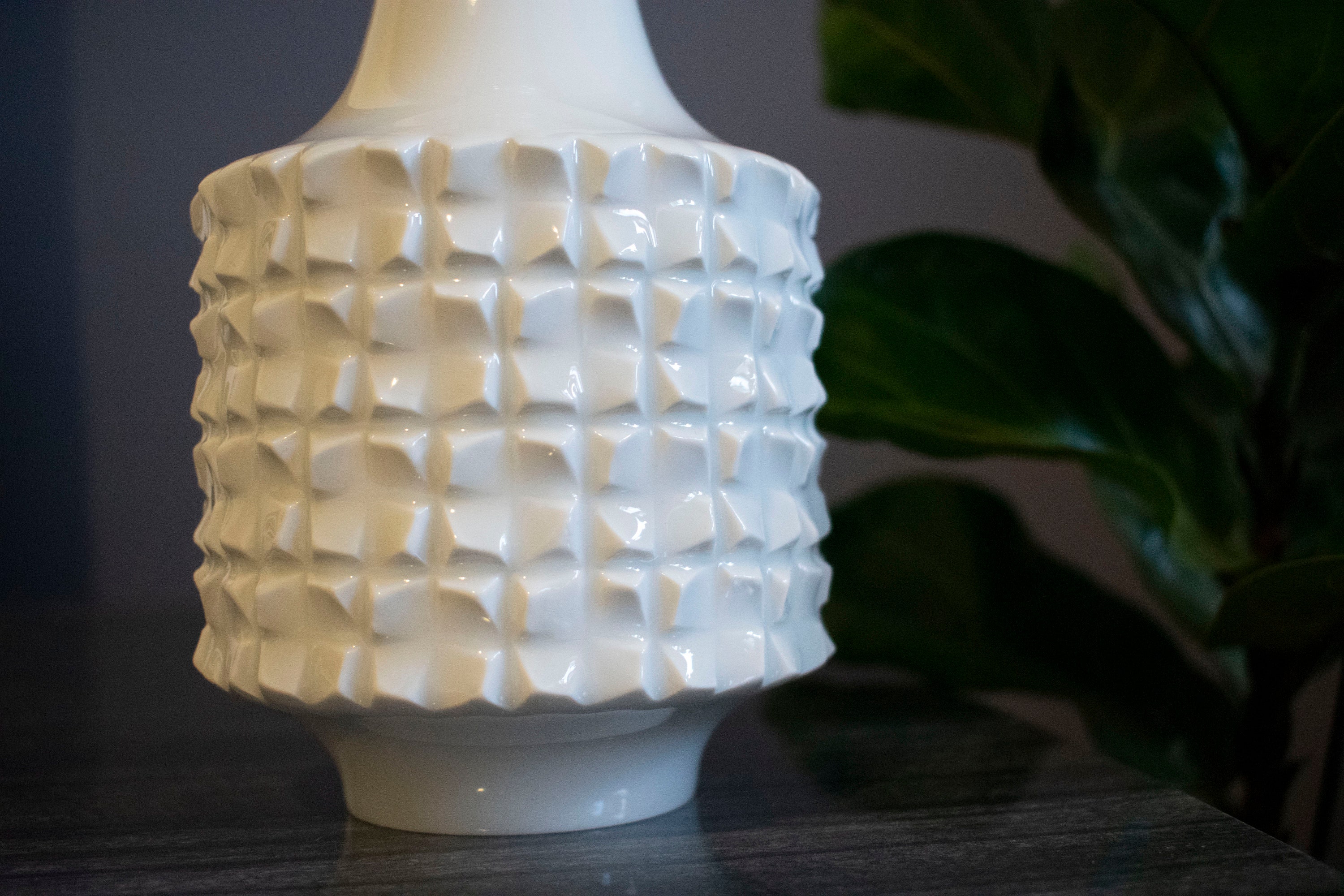 Beautiful Original Vintage White Meissen Porcelain Vase by - Etsy