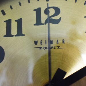 Vintage Weimar Quartz Sunburst Wall Clock - West Germany 70s - Etsy