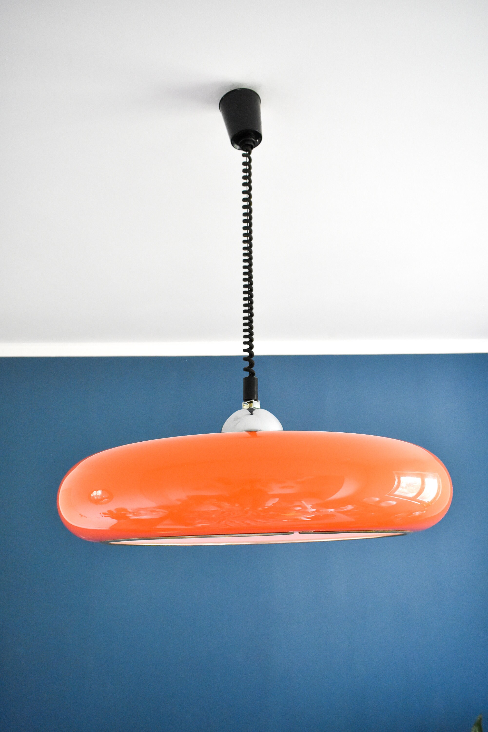 Huge and Very Rare Orange Space Age Ceiling Light by Harvey - Etsy