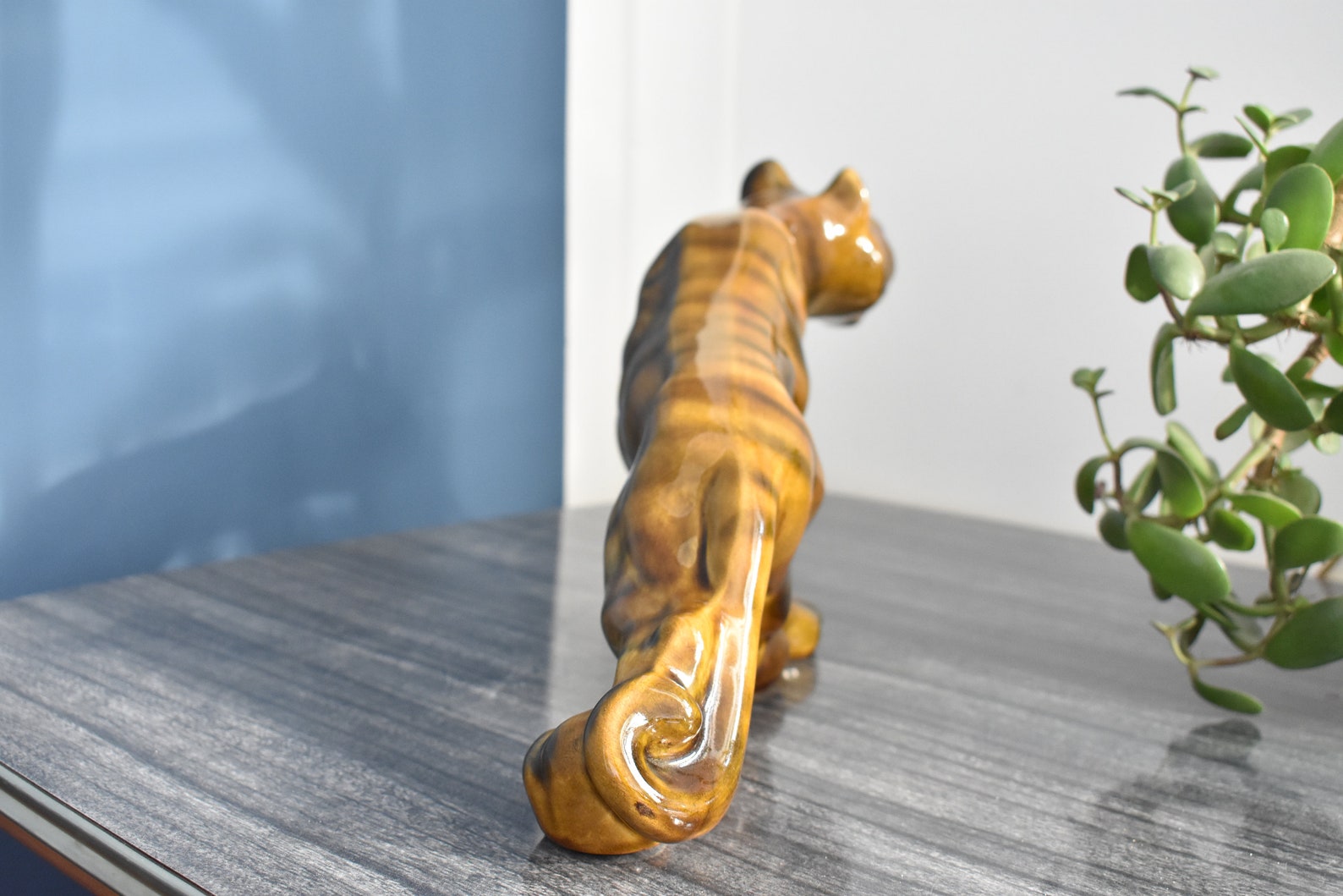 Vintage Ceramic Tiger / Large Vintage Tiger Figure / Tiger | Etsy