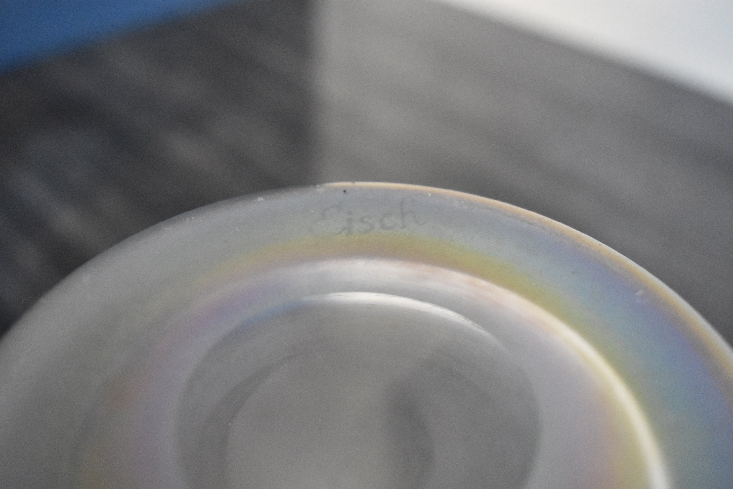 Vintage German ERWIN EISCH Studio Iridescent Glass Vase 1970s | Etsy