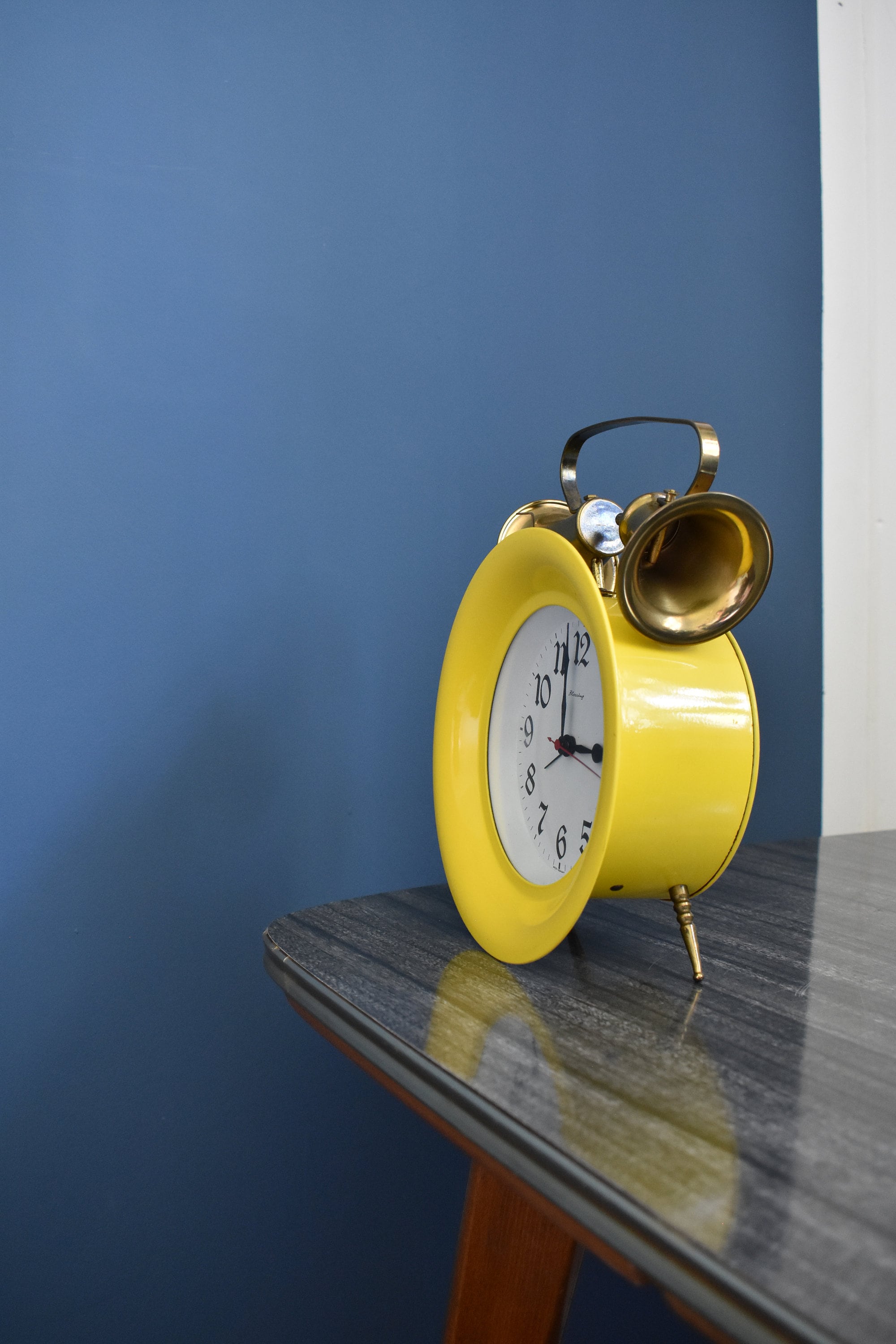 Vintage Yellow Alarm Clock by Blessing / Made in West Germany - Etsy