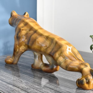Vintage Ceramic Tiger / Large Vintage Tiger Figure / Tiger Sculpture ...