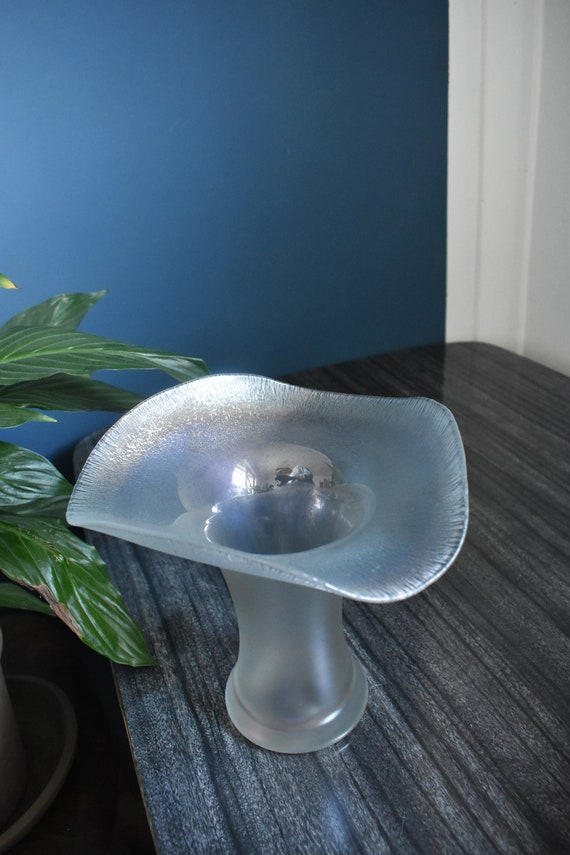 Vintage German ERWIN EISCH Studio Iridescent Glass Vase 1970s - Etsy