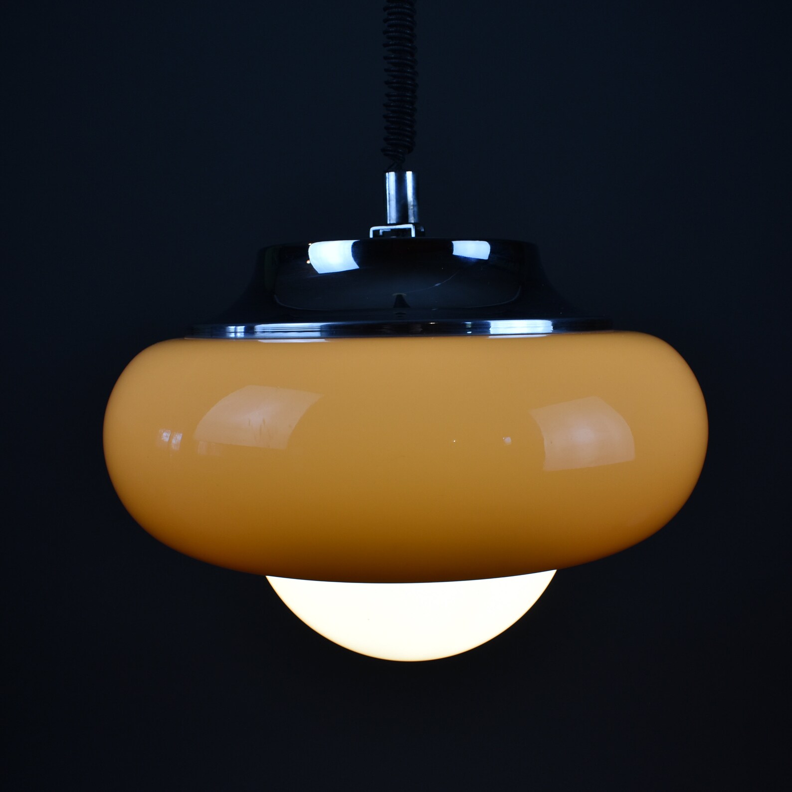 Meblo Guzzini Jadran Ceiling Light / Space Age Pendant Light / Mid ...