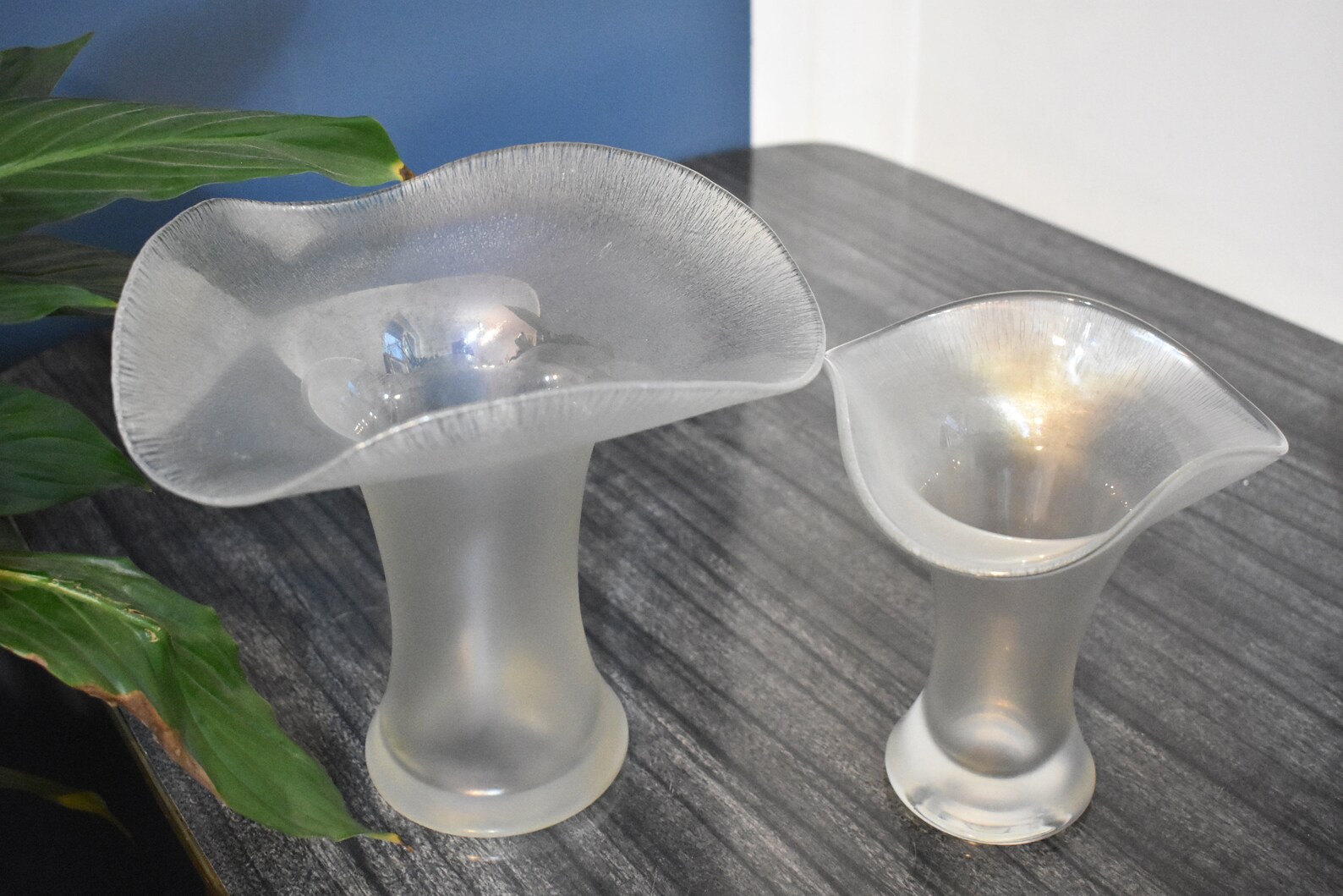 Vintage German ERWIN EISCH Studio Iridescent Glass Vase 1970s - Etsy