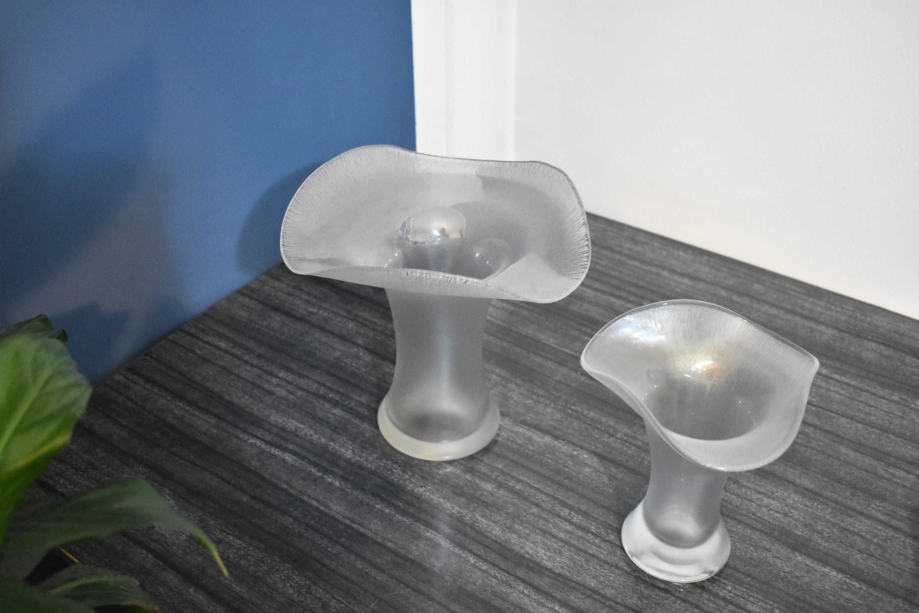 Vintage German ERWIN EISCH Studio Iridescent Glass Vase 1970s | Etsy