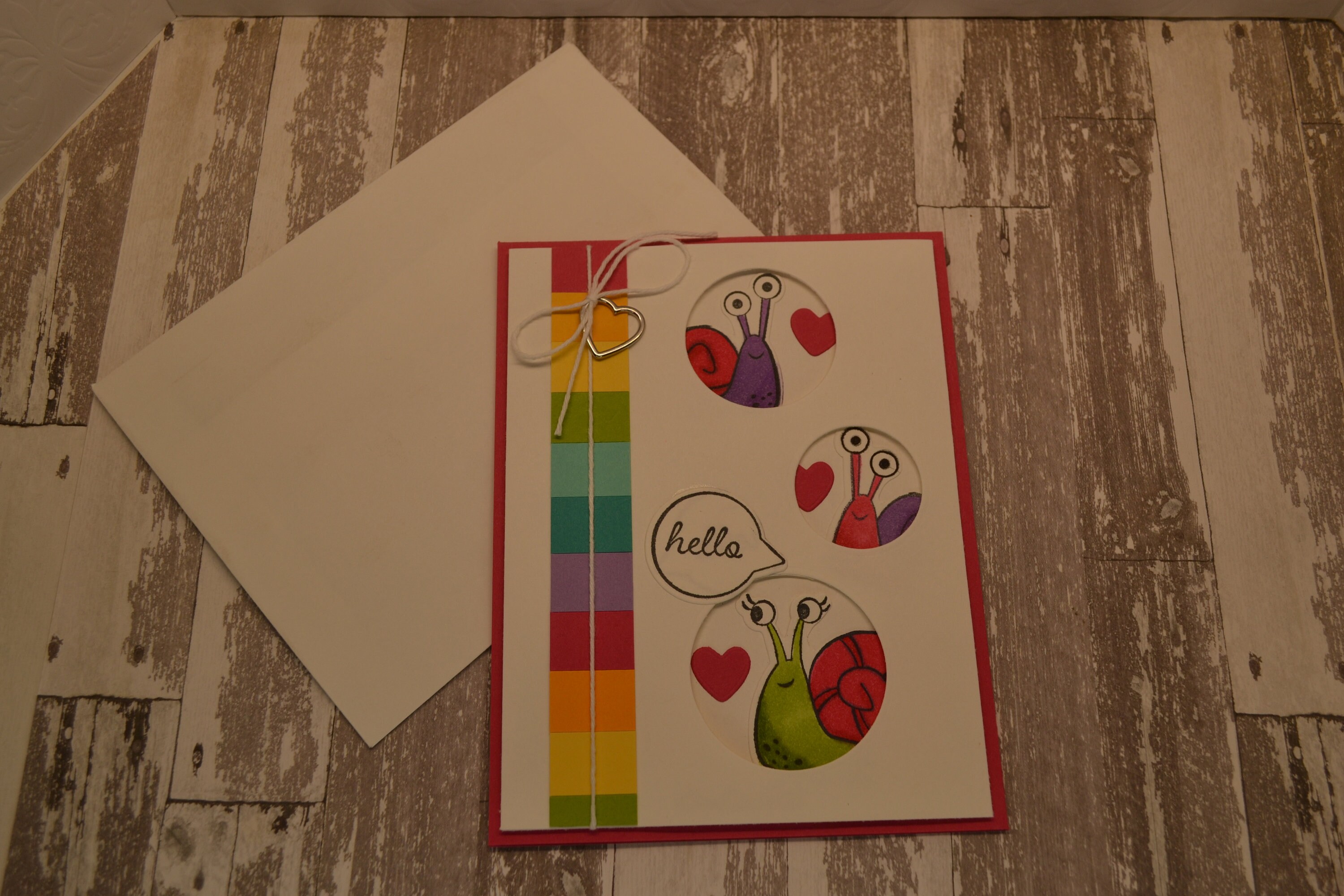 Hello, Just Because, Stampin up Snailed It Handmade Card - Etsy