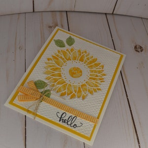 Hello, Stampin up Celebrate Sunflowers Handmade Card - Etsy