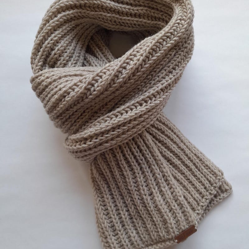 Beige Scarf - Etsy