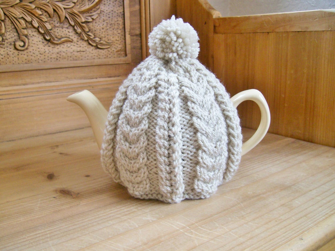 Mini Cable Tea Cosy | Etsy