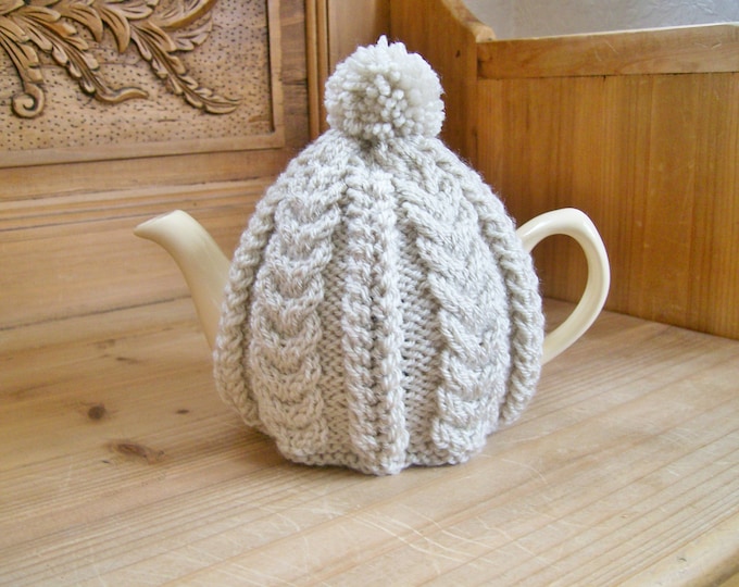 Mini Cable Tea Cosy - Etsy