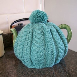 Large Cable Tea Cosy - Etsy