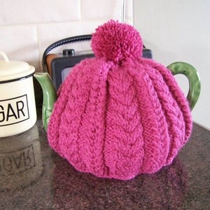 Large Cable Tea Cosy - Etsy
